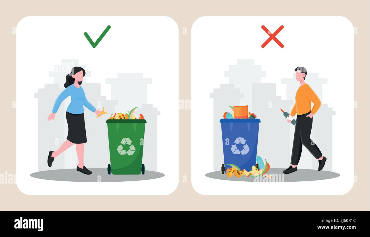 Littering behavior concept Stock Vector Image & Art - Alamy