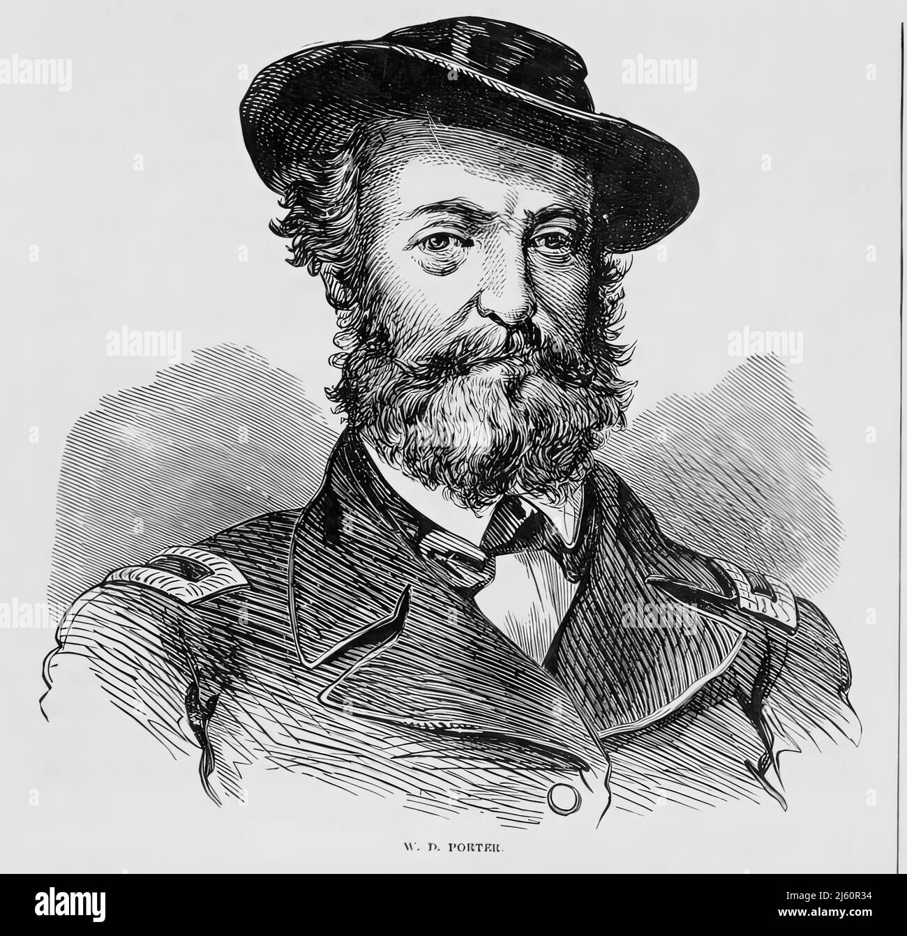 Portrait of William David Porter, Union Navy Commodore in the American ...