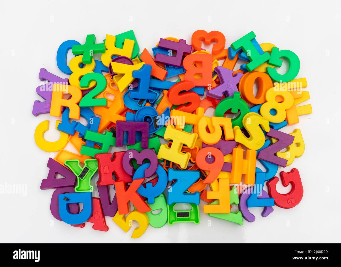 Plastic magnetic alphabets letters for children Stock Photo - Alamy