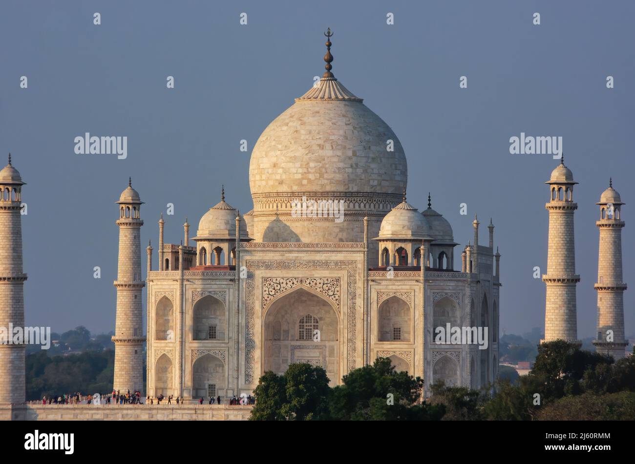 View of Taj Mahal in Agra, Uttar Pradesh, India. It was build in 1632 ...