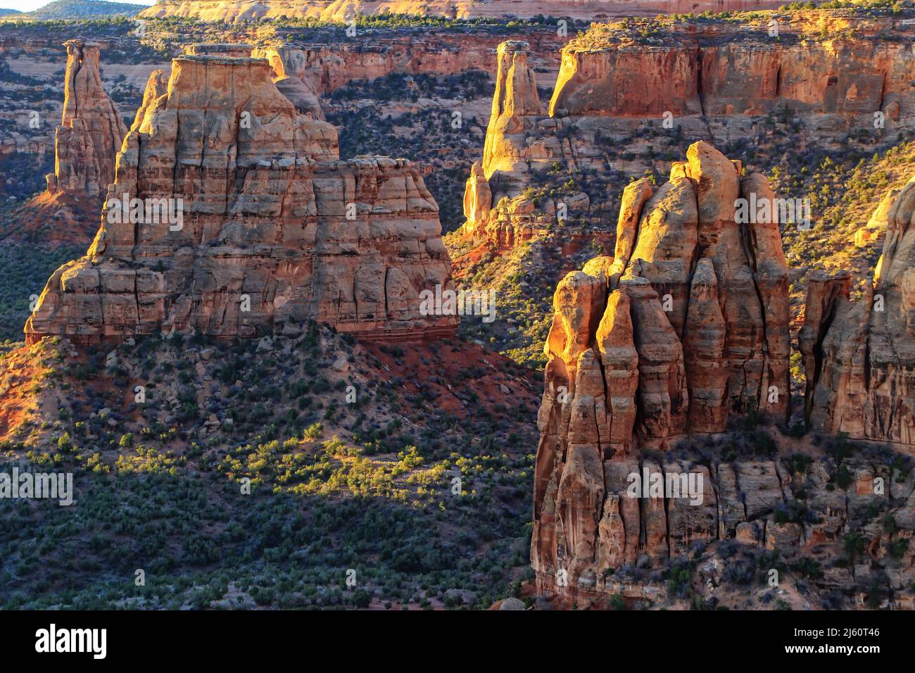 Grand View overlook in Colorado National Monument, Grand Junction, USA ...