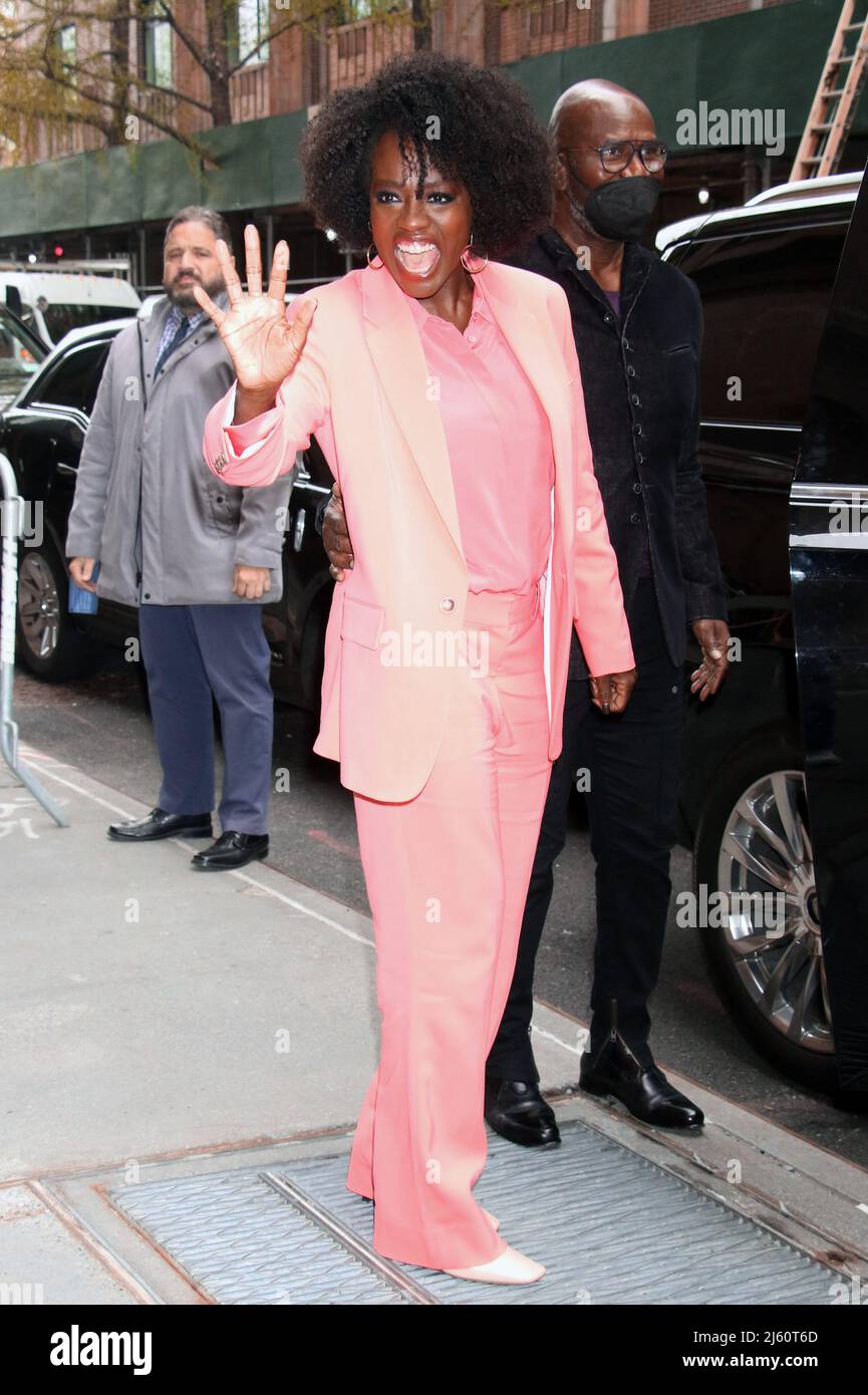 New York, NY, USA. 26th Apr, 2022. Viola Davis seen at The View ...