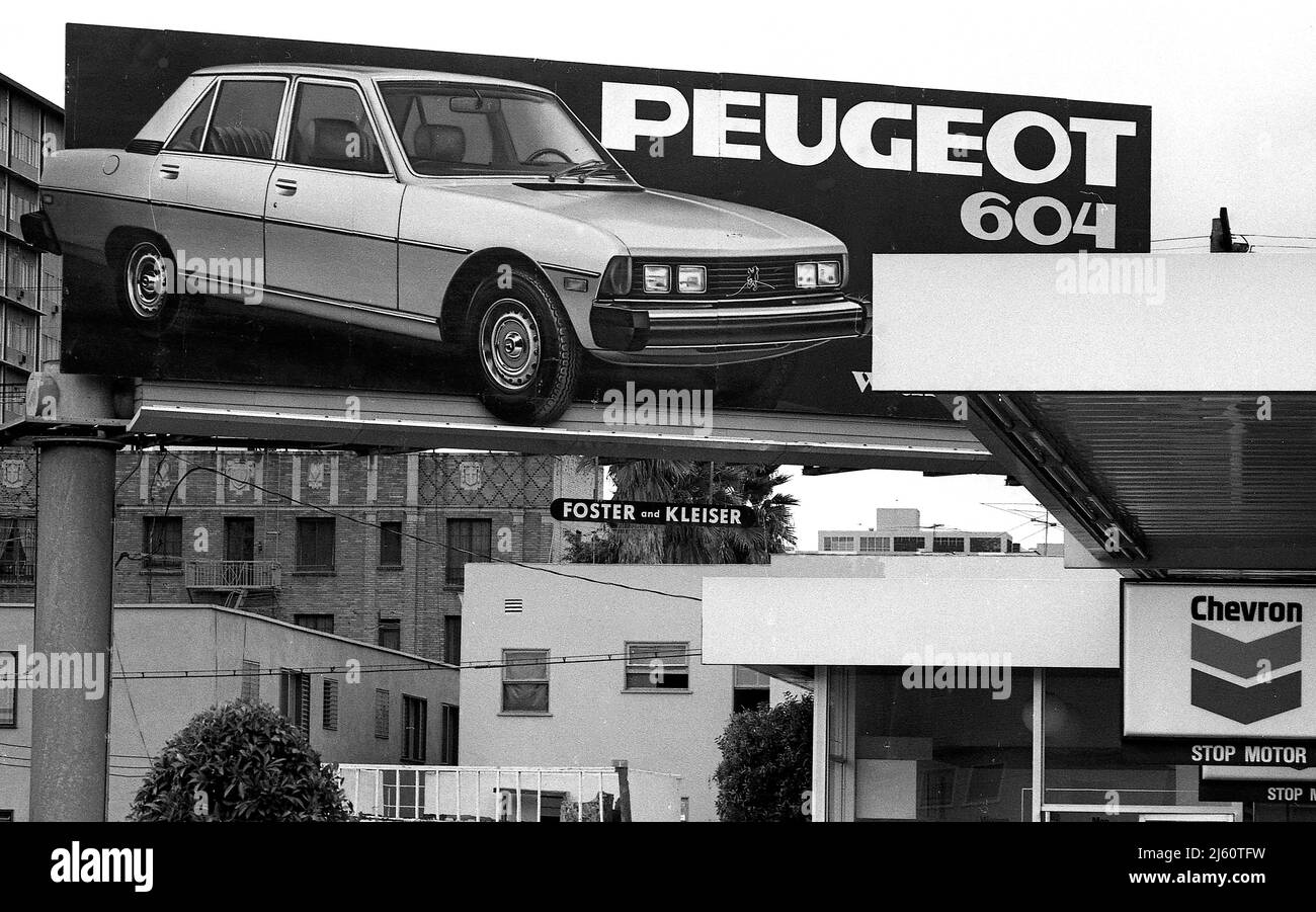 Peugeot vintage ad 1970s hi-res stock photography and images - Alamy