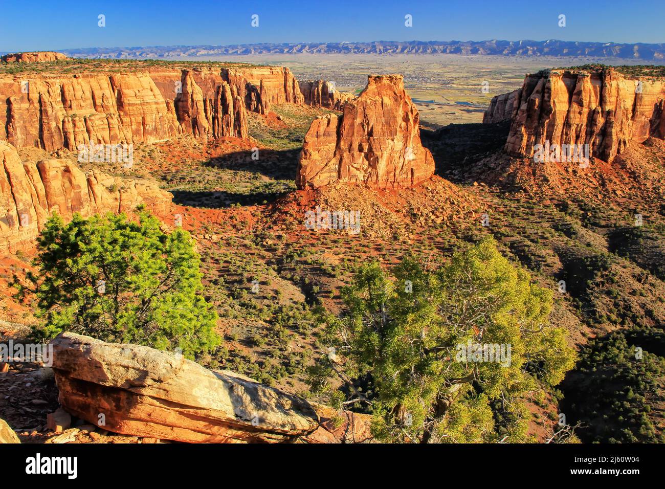 View of Monument Canyon and Independence Rock, Colorado National ...