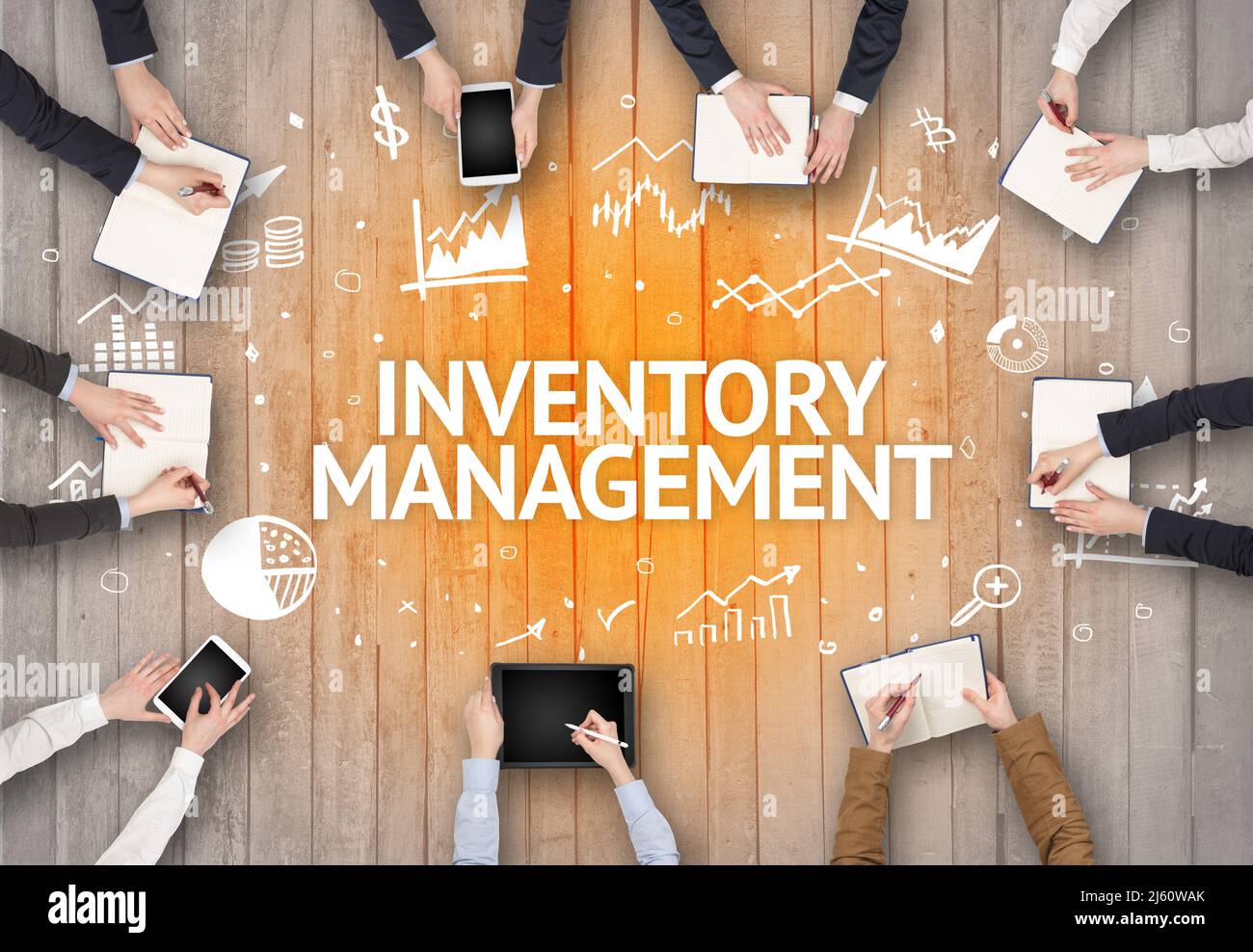 Group of Busy People Working in an Office Stock Photo - Alamy