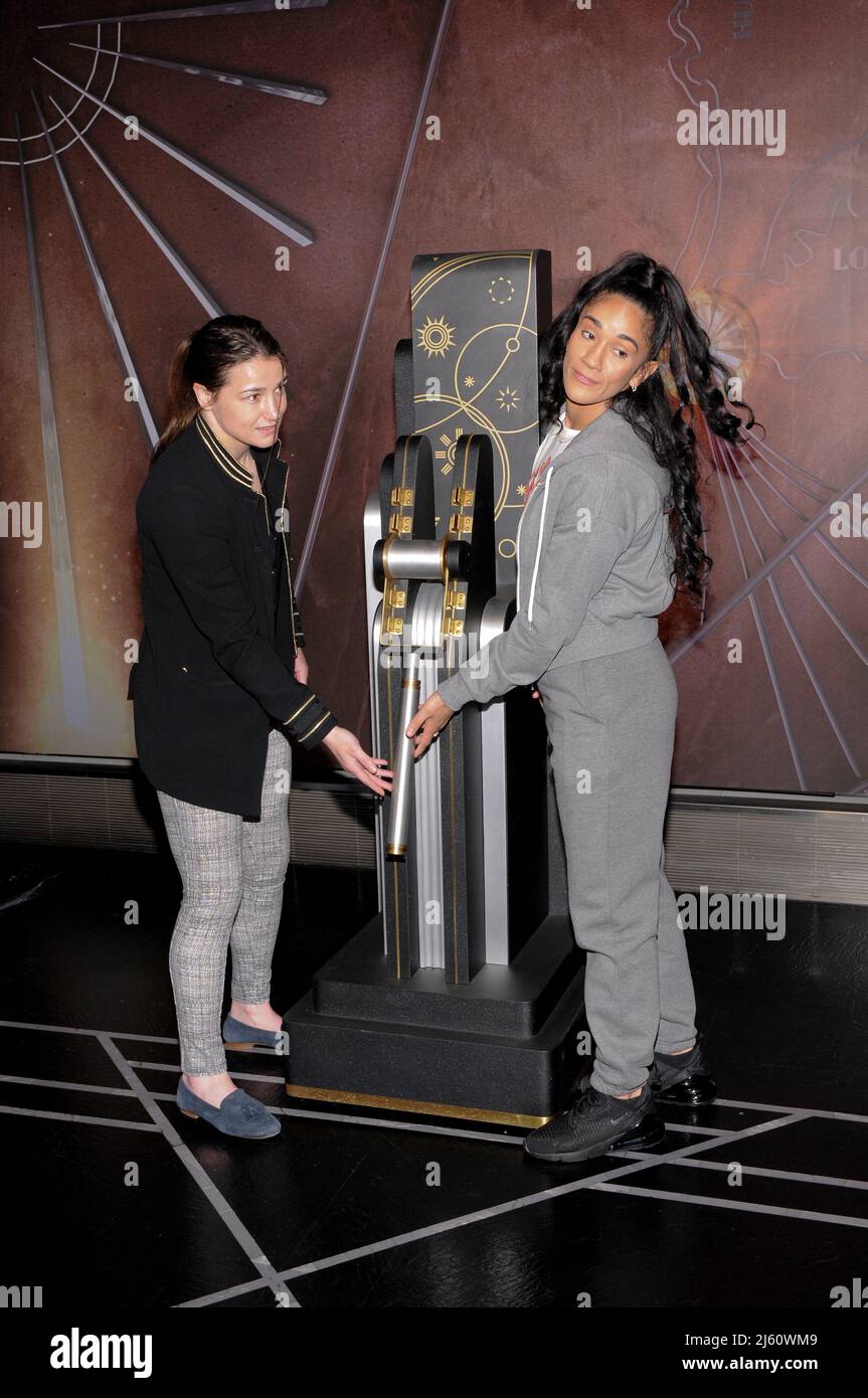 New York, United States. 26th Apr, 2022. Katie Taylor and Amanda ...