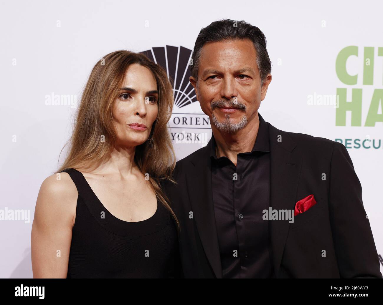 New York, United States. 26th Apr, 2022. Talisa Soto and Benjamin Bratt ...