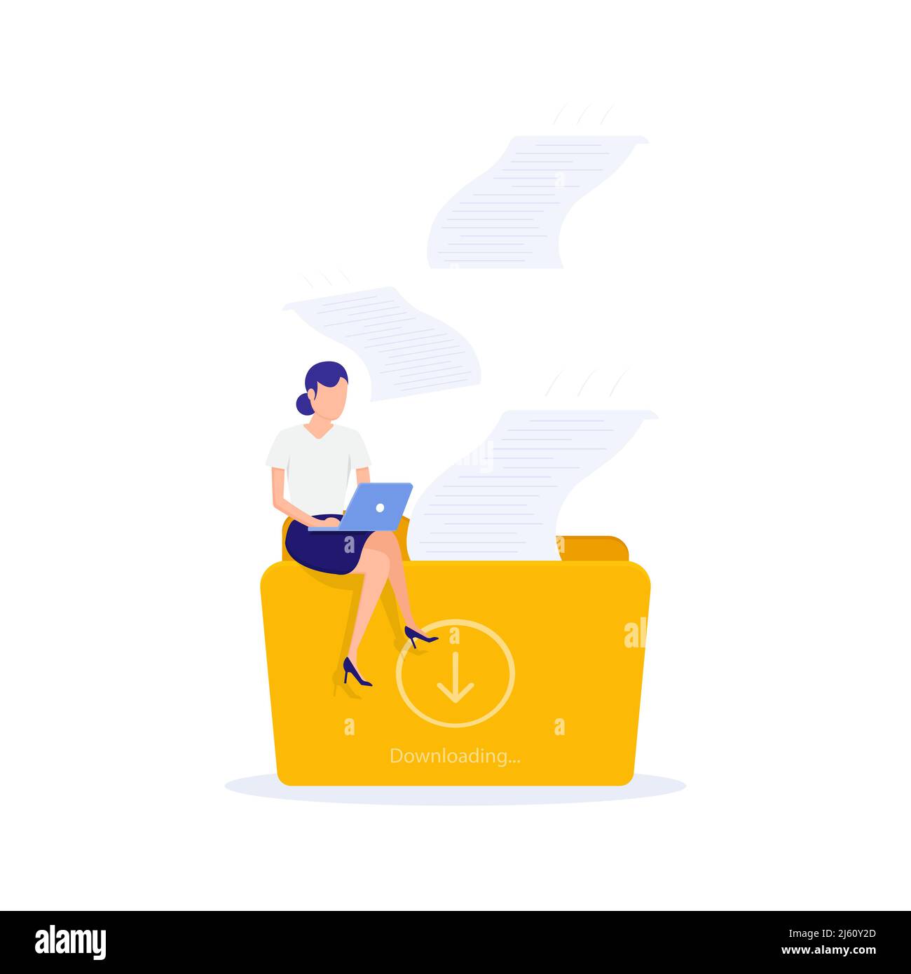 Woman file Stock Vector Images - Alamy