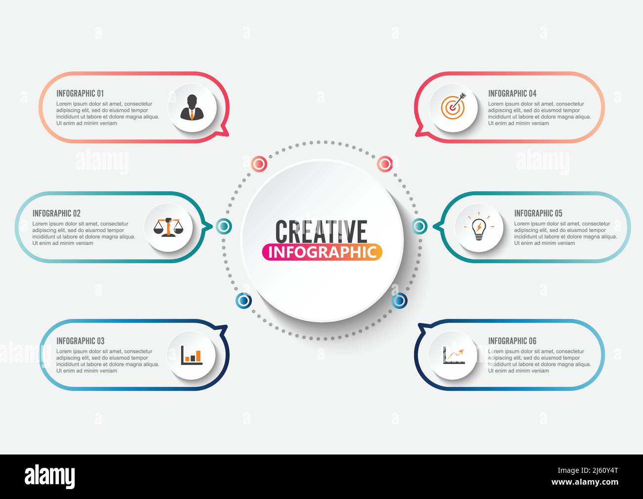 Business data visualization. Process chart. Abstract elements of graph ...
