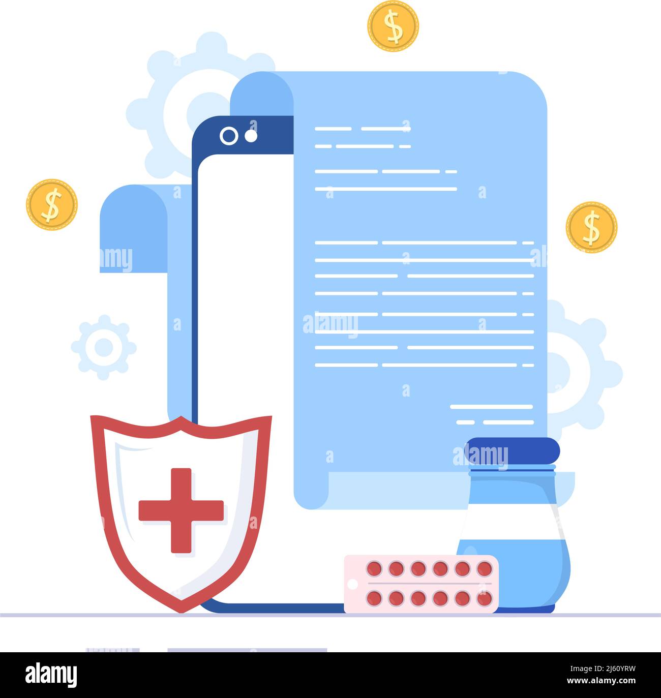 Hospital Medical Billing Service with Health Insurance Form for ...