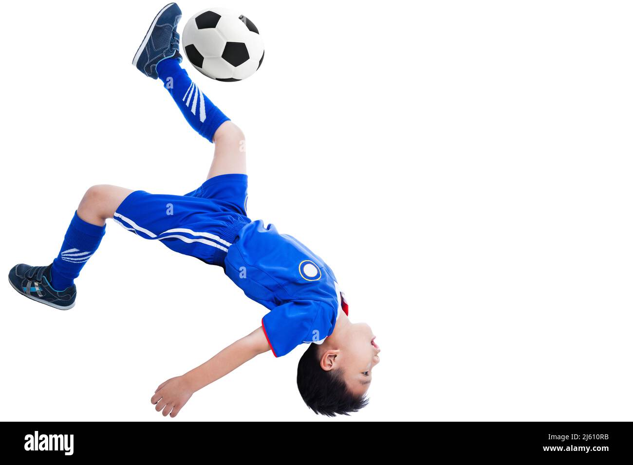 Soccer player bicycle kick hi-res stock photography and images - Alamy