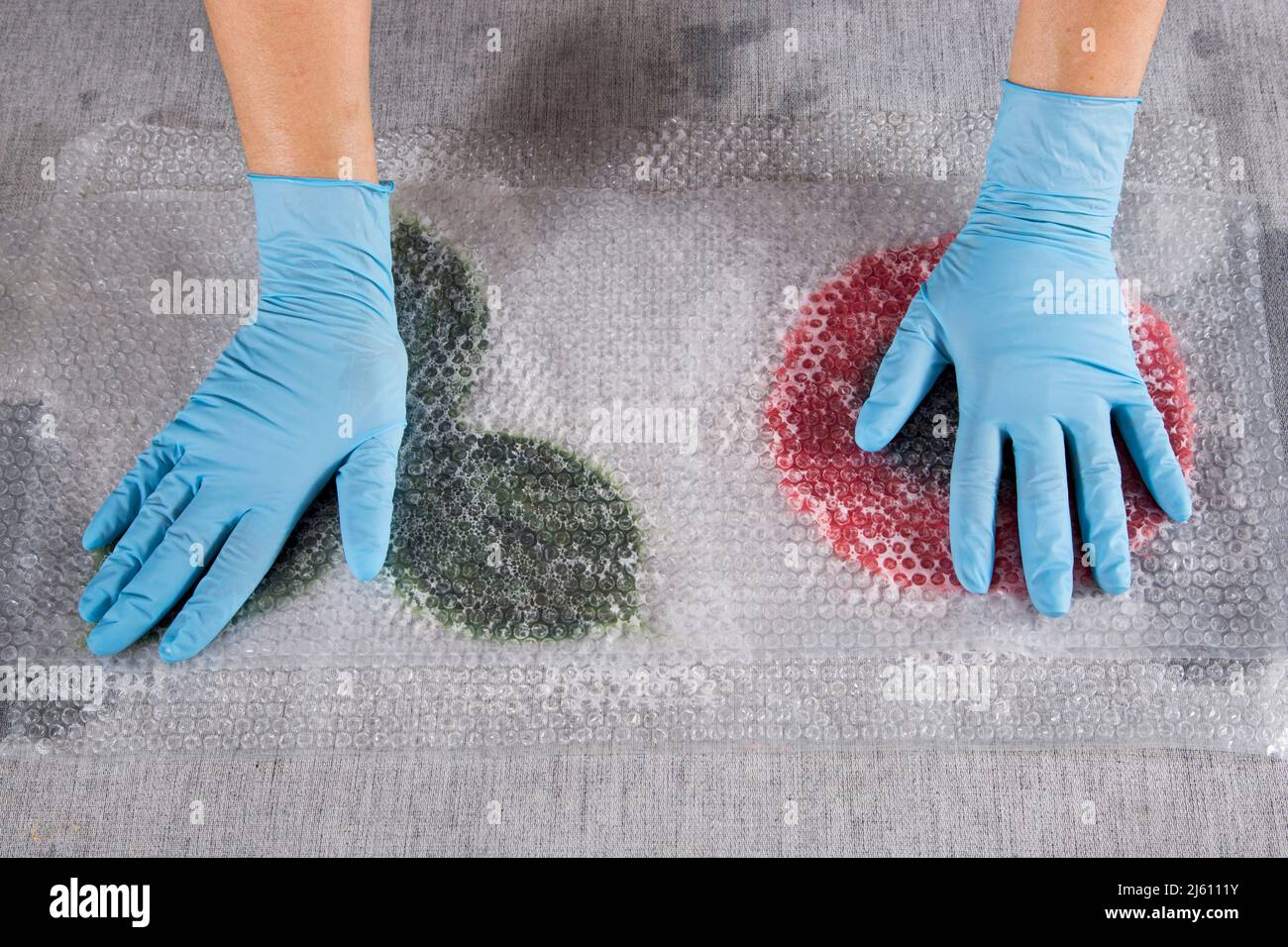 Wet wool felting hi-res stock photography and images - Alamy