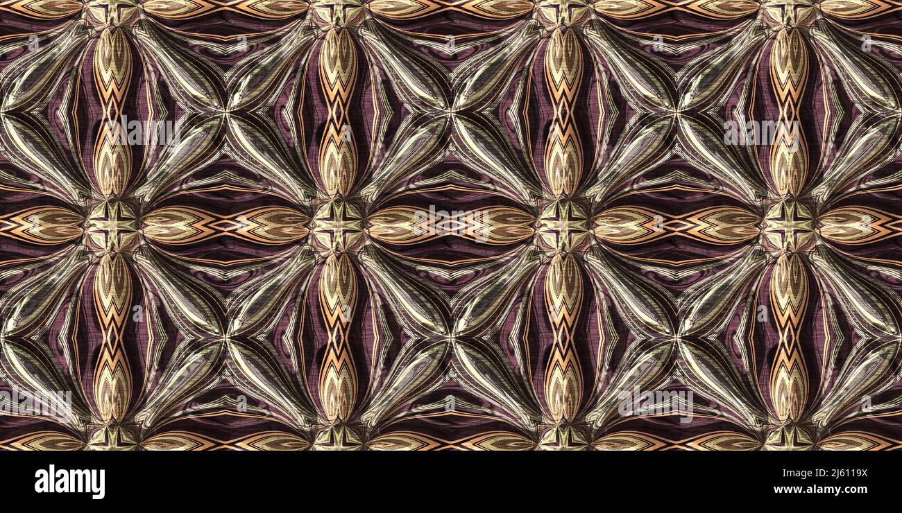 Earthy colours antique victorian geometric seamless border pattern in ...