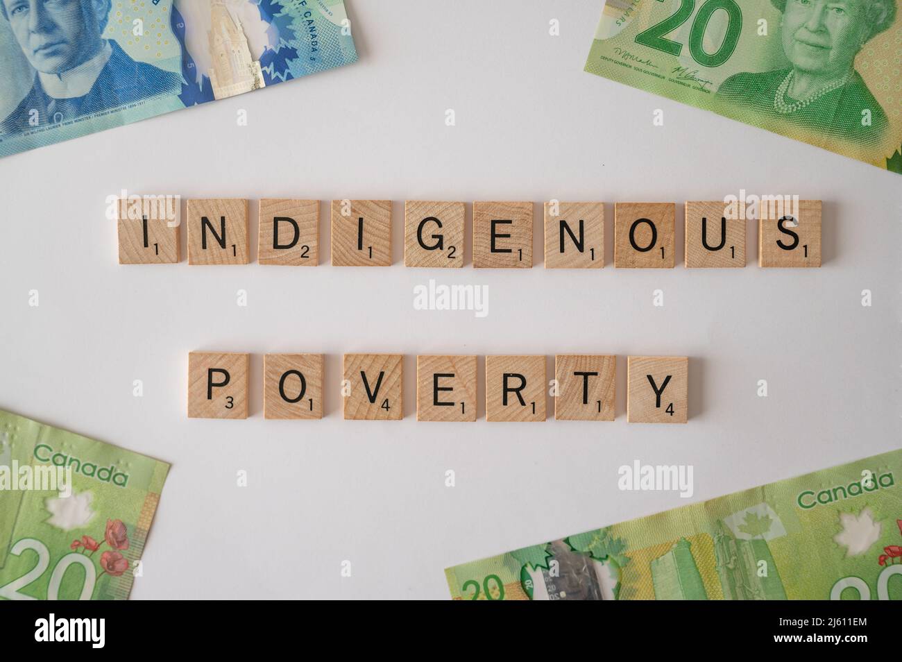 Calgary, Aberta - April 24, 2022: Indigenous finance concept with ...