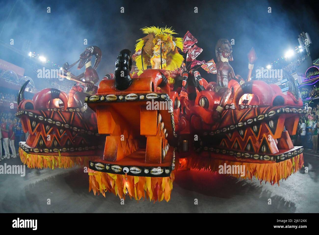 Rio de Janeiro,Brazil,April 24, 2022.Grande Rio samba school, of the ...