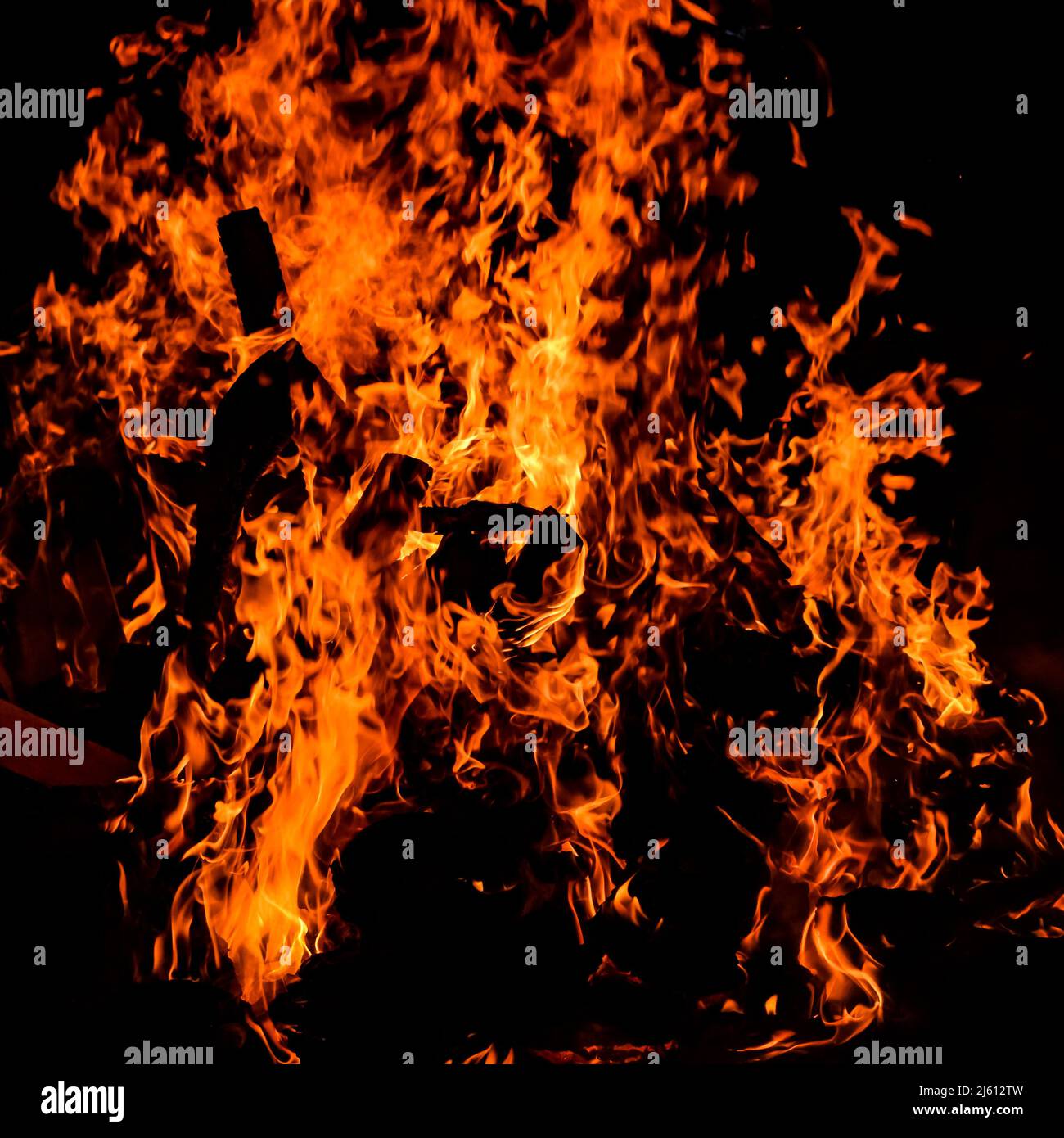 Fire flames on black background, Blaze fire flame texture background ...