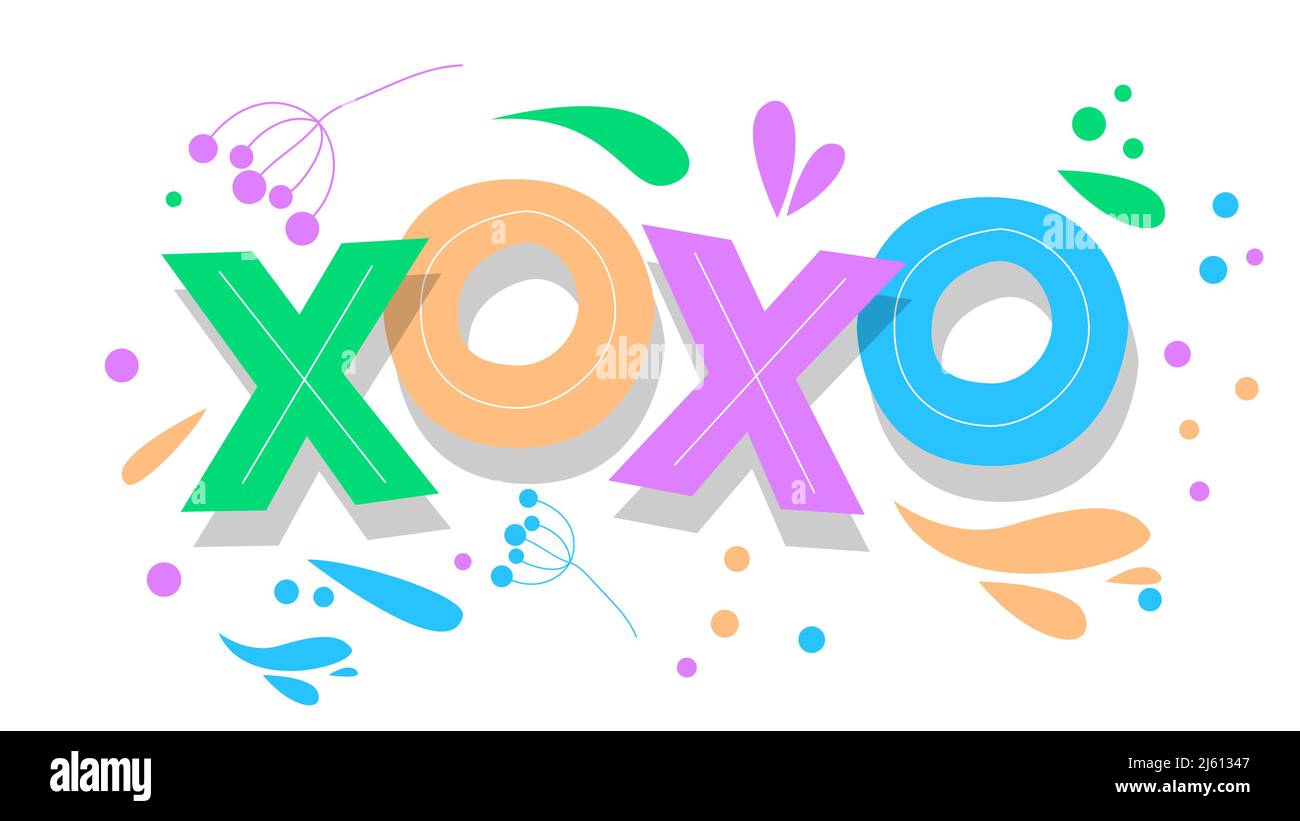 Xoxo word hi-res stock photography and images - Alamy