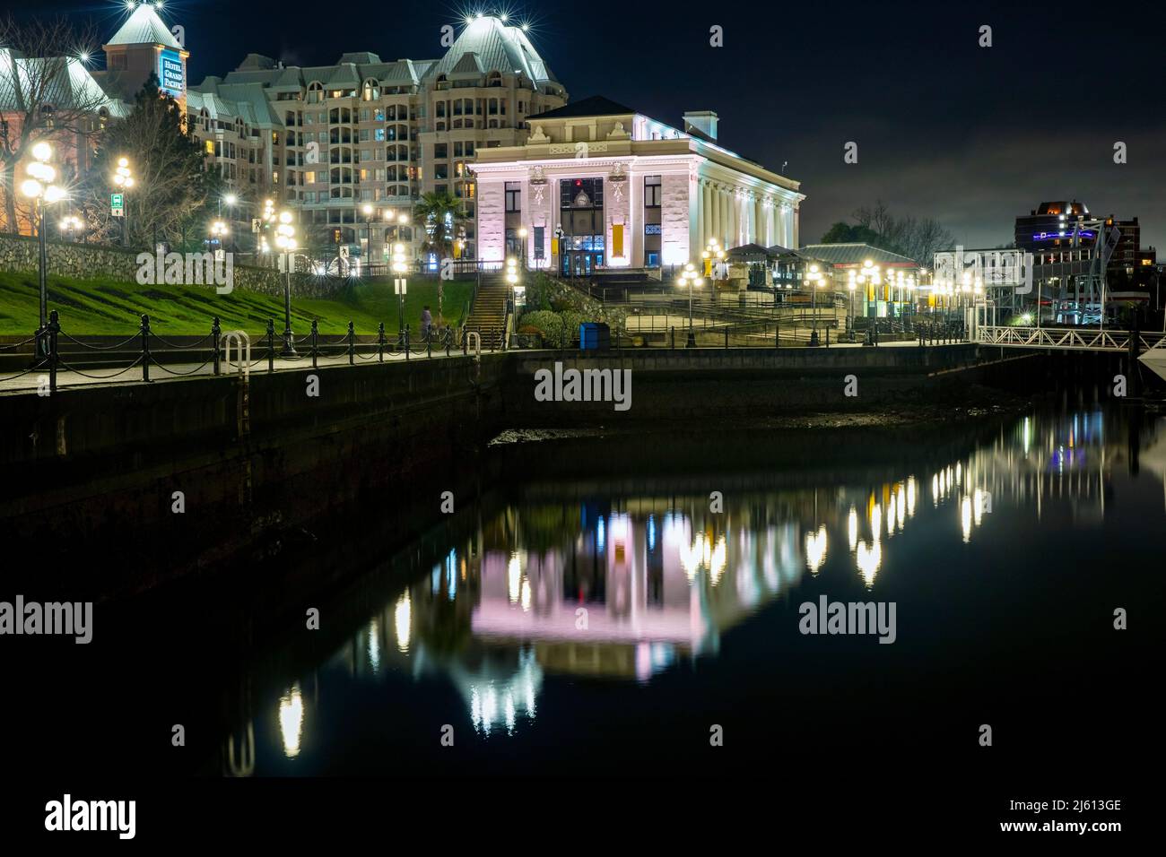 The Bateman Gallery at night - Victoria, Vancouver Island, British ...