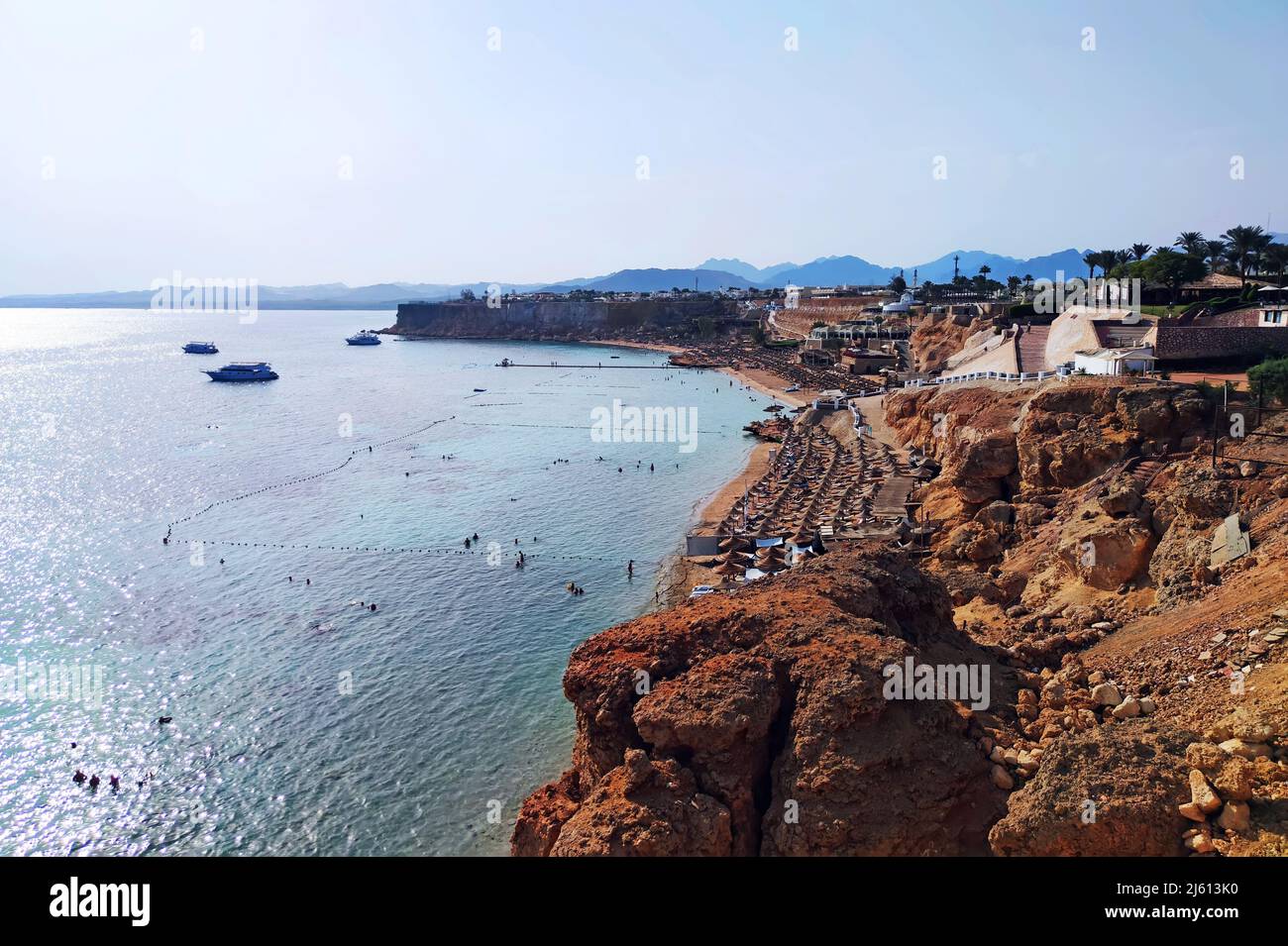Egypt, Sharm el Sheikh Beaches. sunset on the coast. Egyptian resort ...