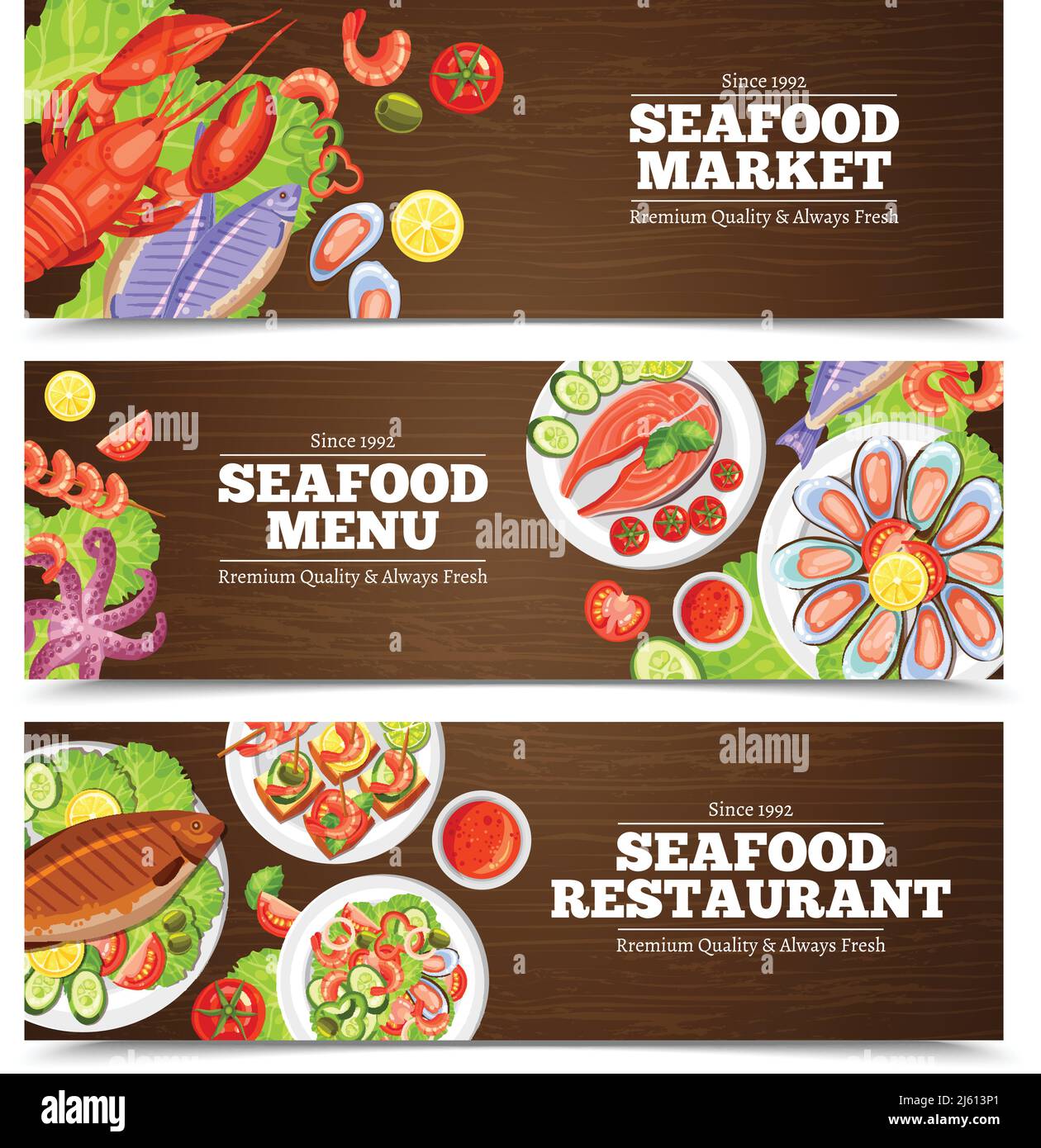 Salmon salad cucumber tomato Stock Vector Images - Alamy