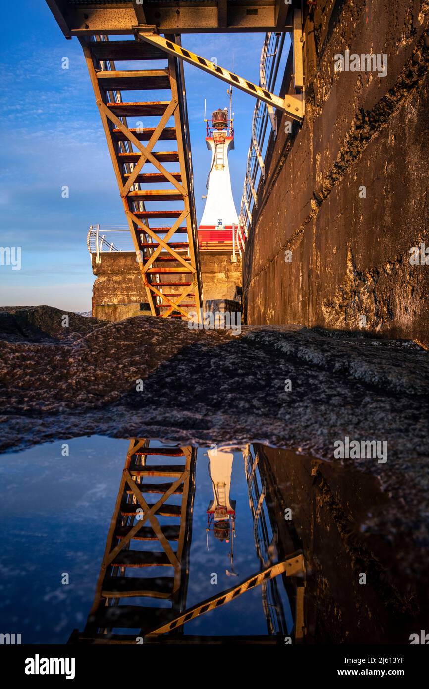 Ogden Point Breakwater Lighthouse - Victoria, Vancouver Island, British ...