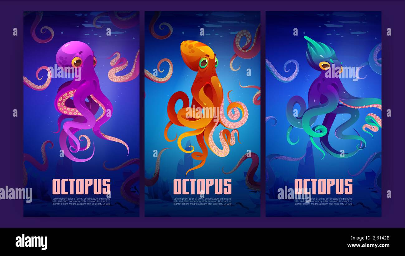 Water wildlife vertical Stock Vector Images - Alamy