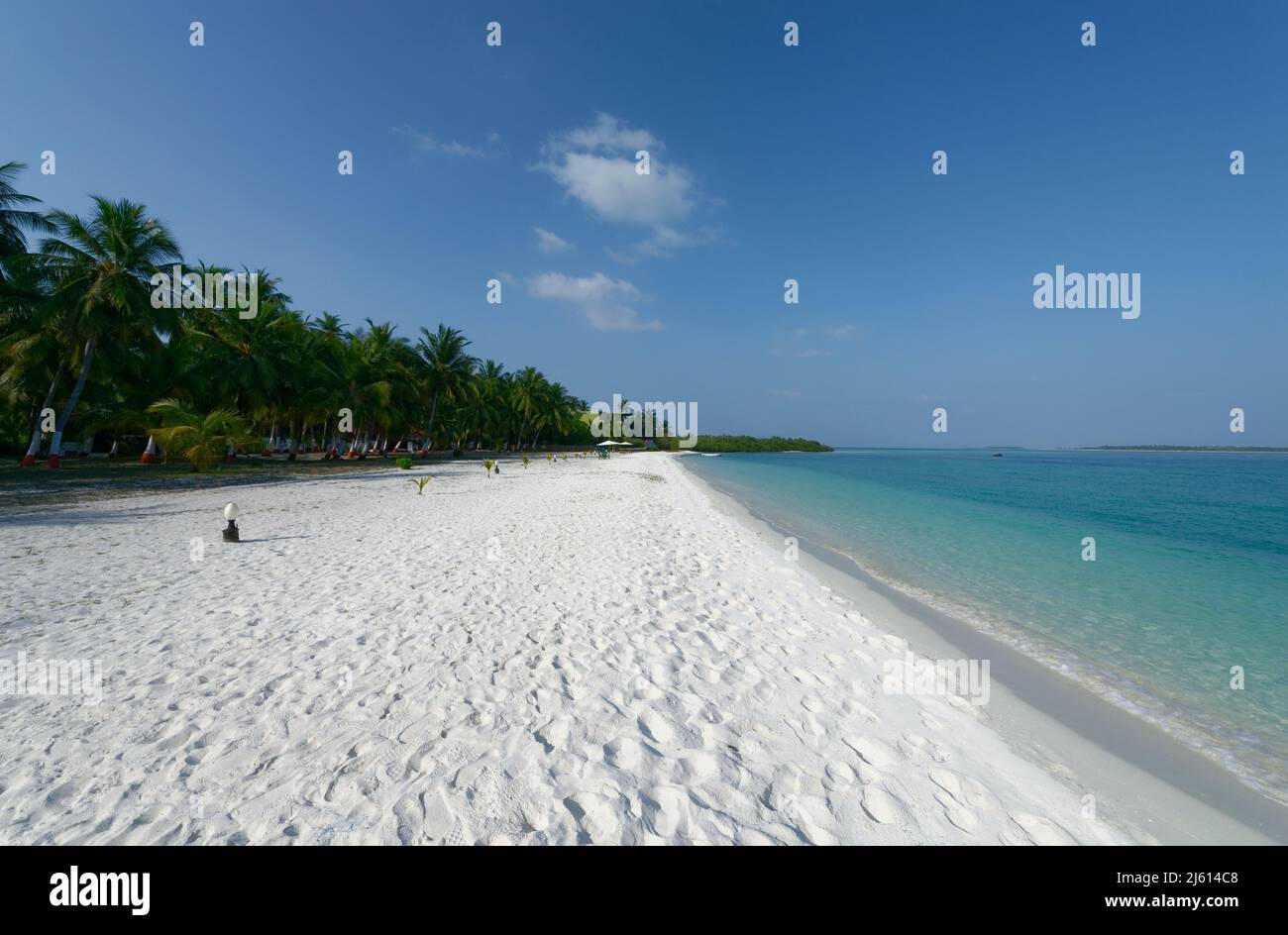 Bangaram island, Lakshadweep, India. Natural beauty of the island with ...