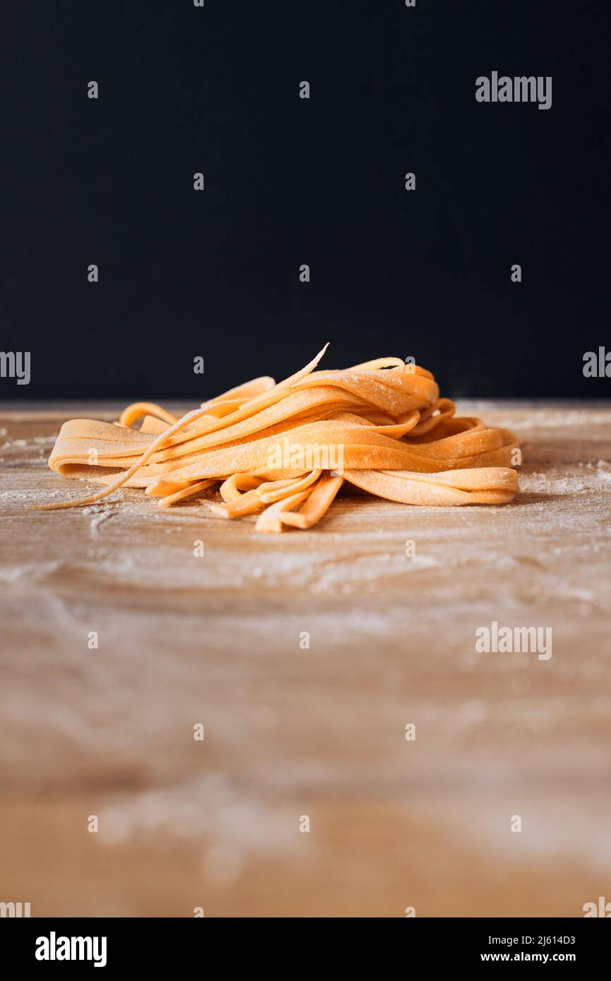 Making homemade pasta. The concept of healthy homemade food, Italian ...