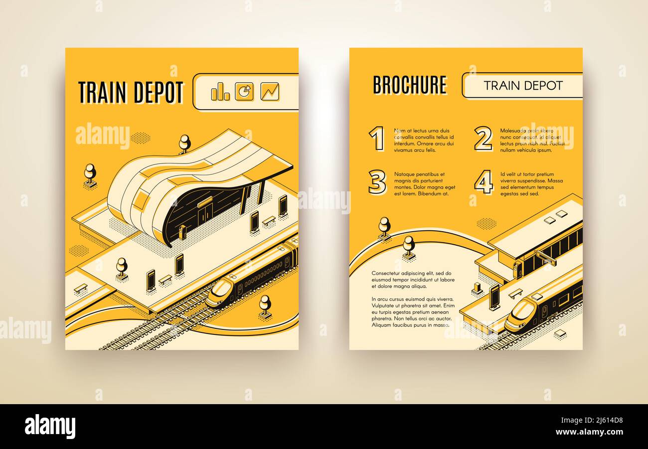 Train depot layout Stock Vector Images - Alamy