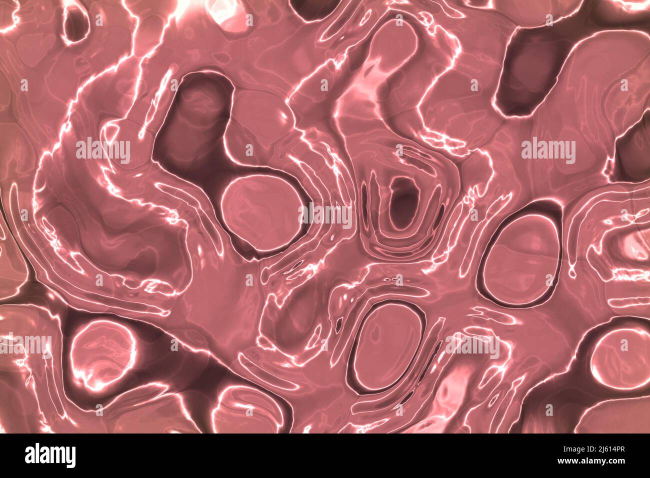 artistic red shining melted rough steel digitally made texture or ...