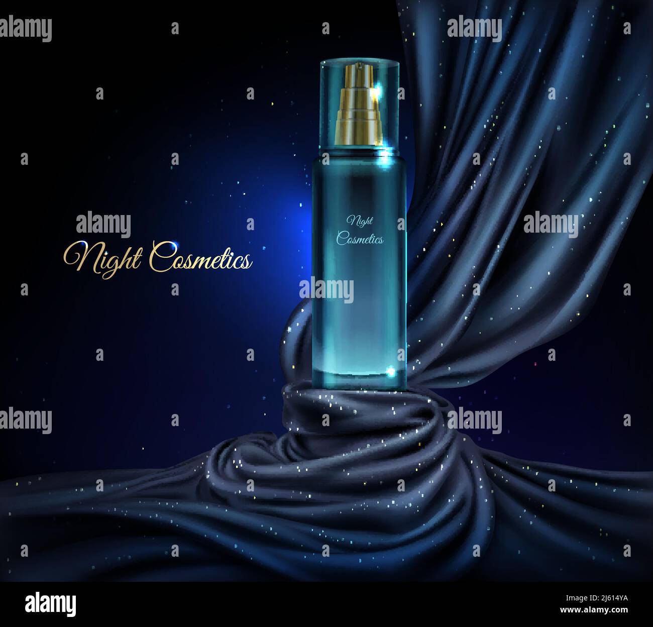 Dark cosmetic background jar Stock Vector Images - Alamy