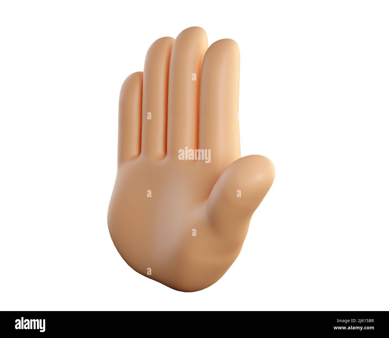 Human hand palm. Five fingers gesture. Welcome, hello, greeting or ...