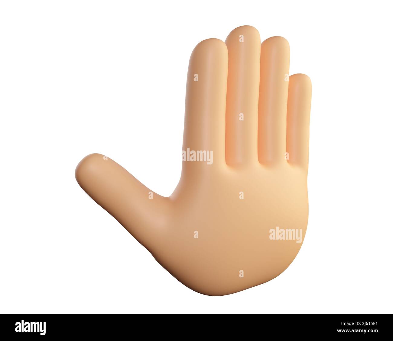 Human hand palm. Five fingers gesture. Welcome, hello, greeting or ...
