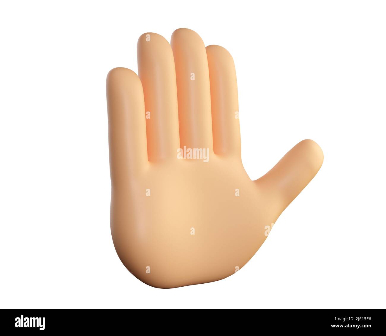 Human hand palm. Five fingers gesture. Welcome, hello, greeting or ...