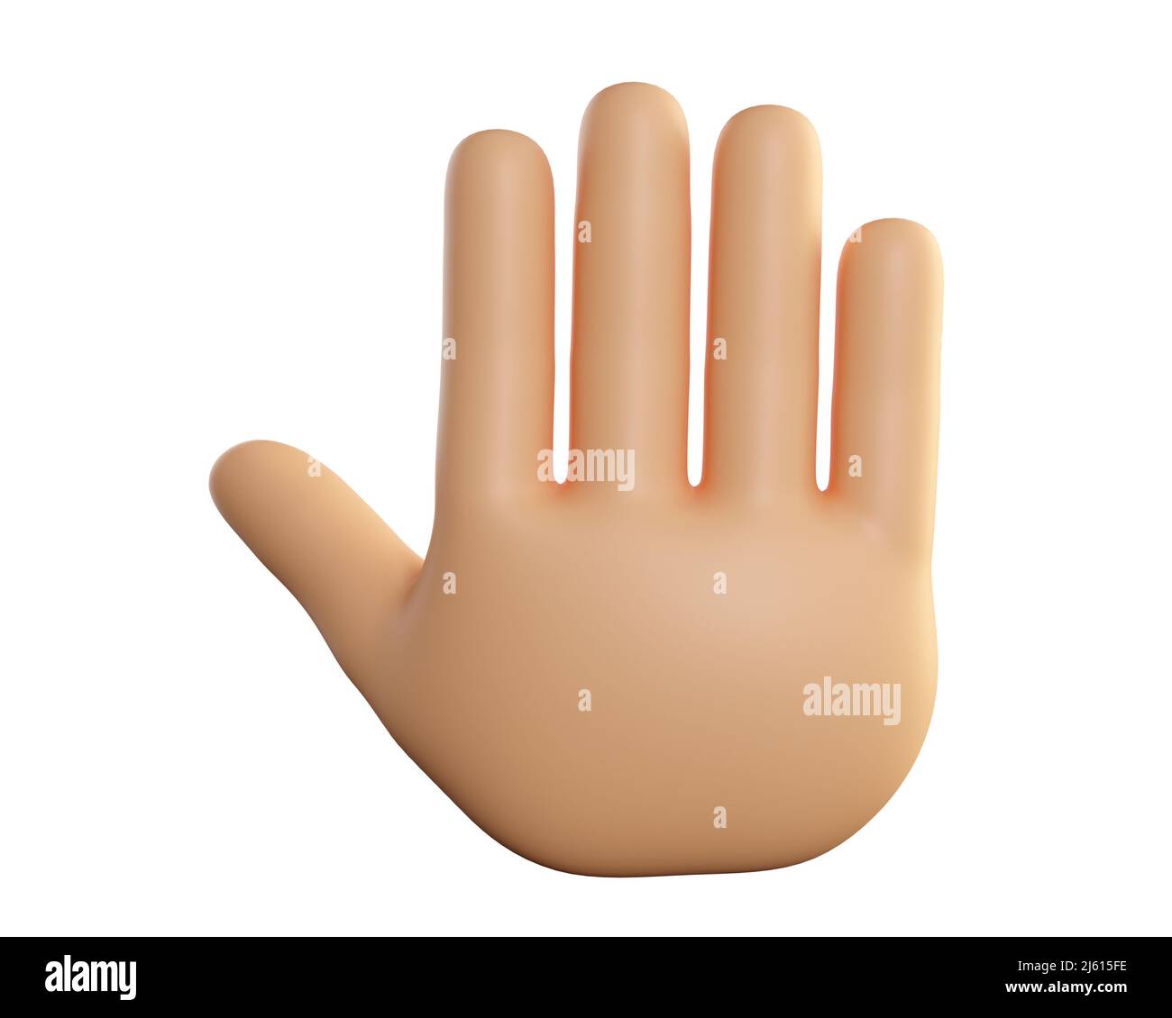 Human hand palm. Five fingers gesture. Welcome, hello, greeting or ...