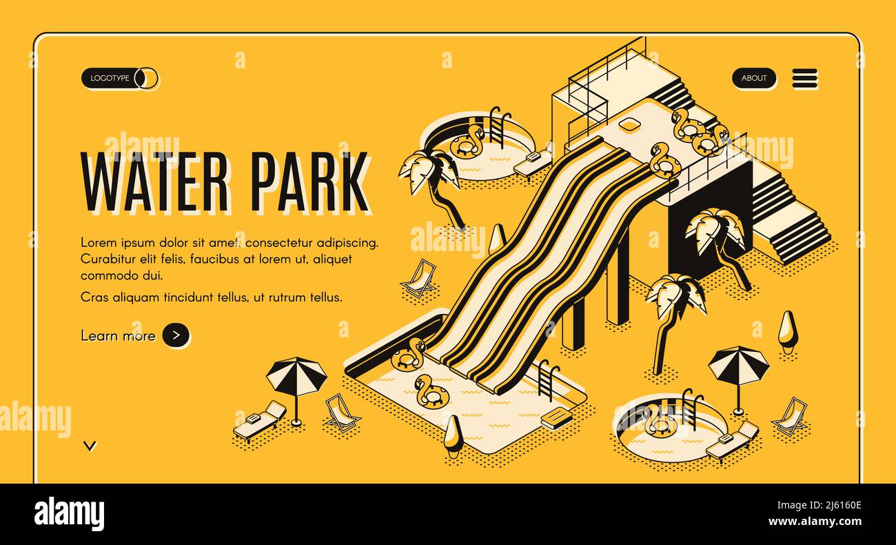 Summer water park under Stock Vector Images - Alamy