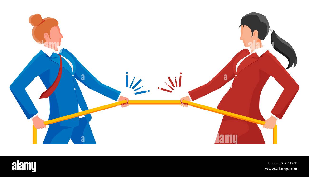 Two person rope Stock Vector Images - Alamy