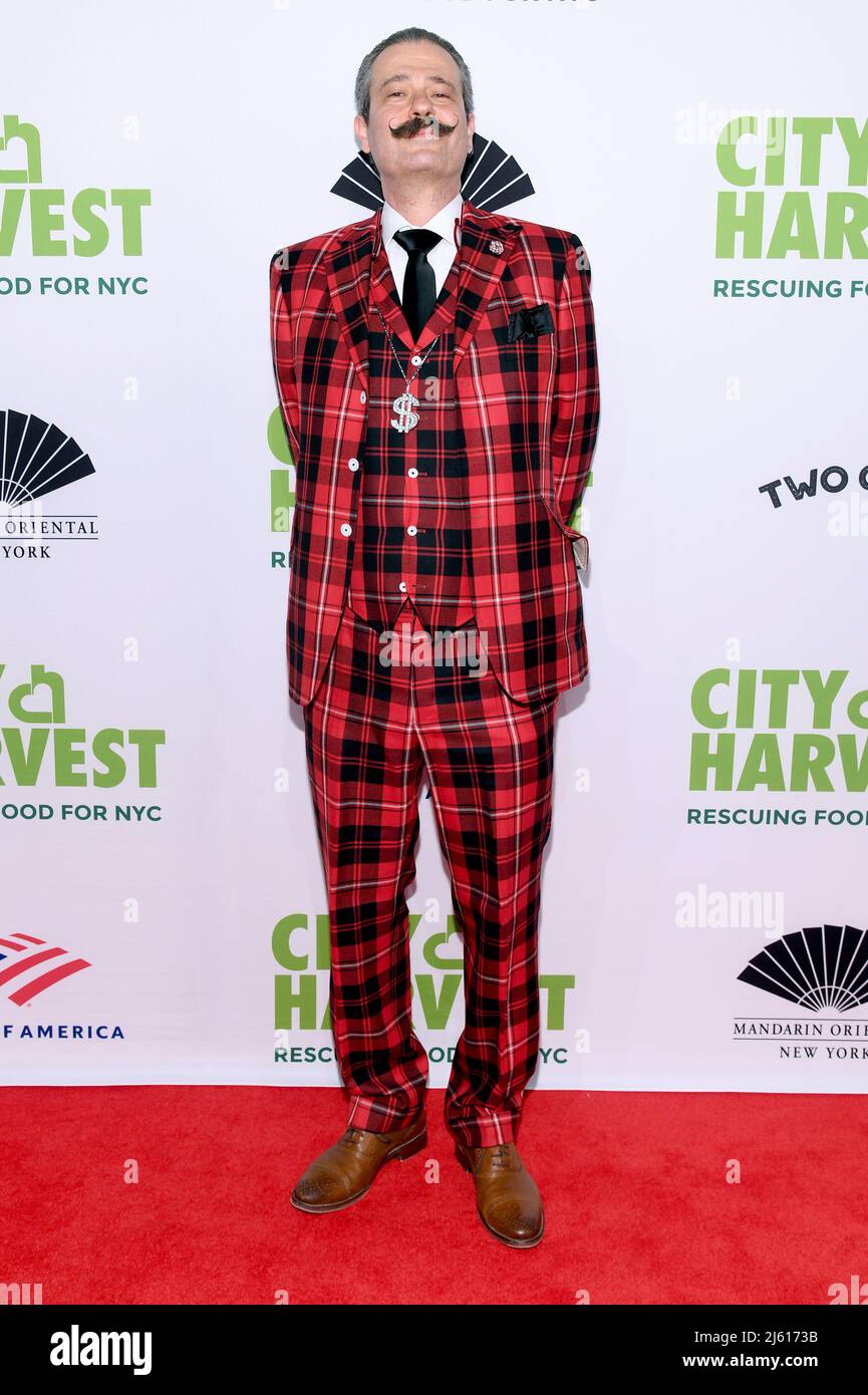 New York, NY, April 26, 2022. Auctioneer Nicholas Lowry attends the ...