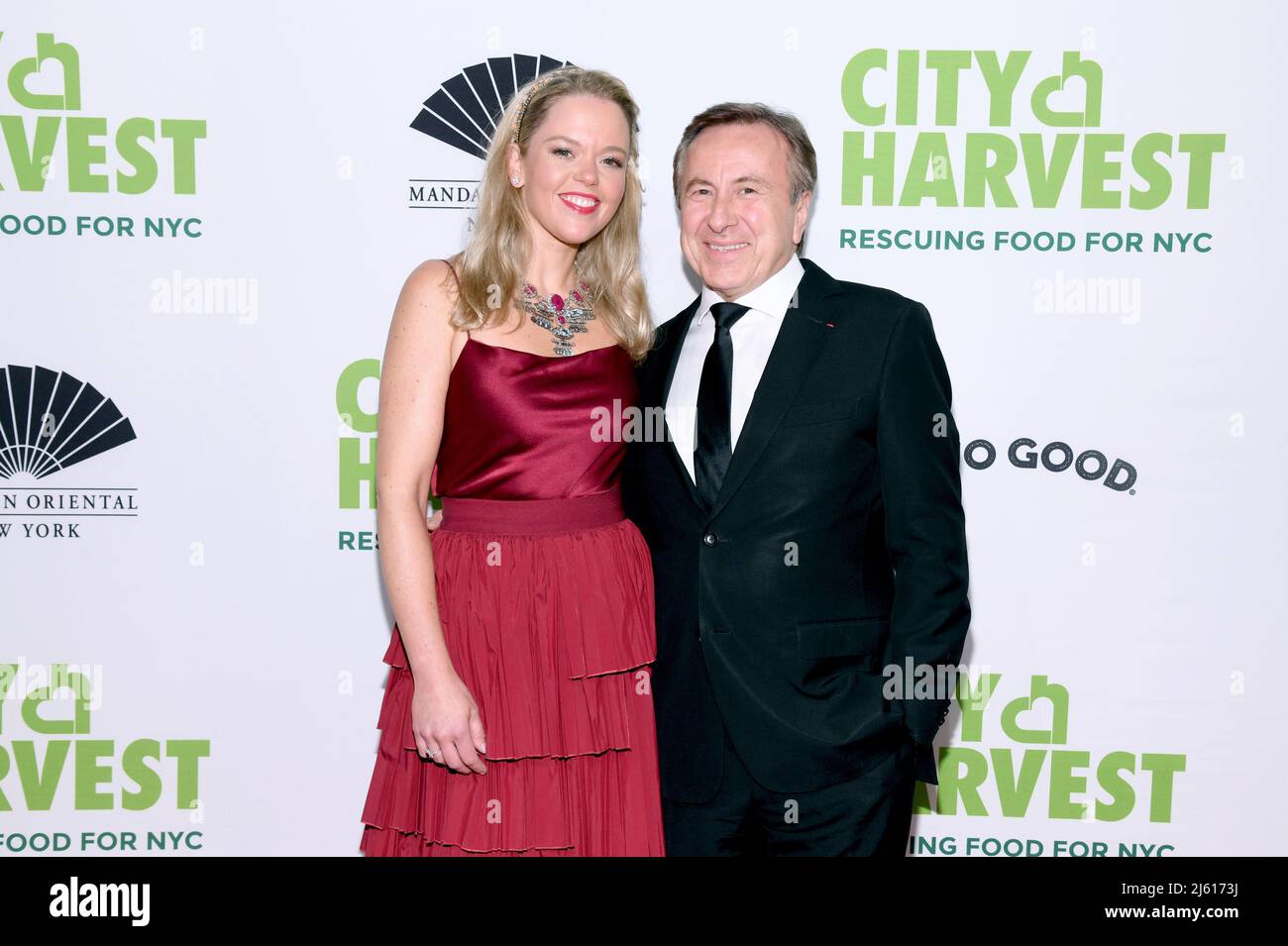 New York, NY, April 26, 2022. (L-R) Katherine Gage and Daniel Boulud ...