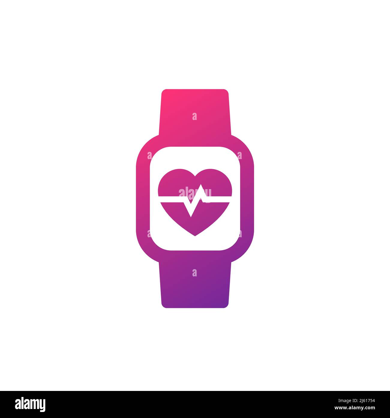 Heart rate bracelet icon Stock Vector Images - Alamy