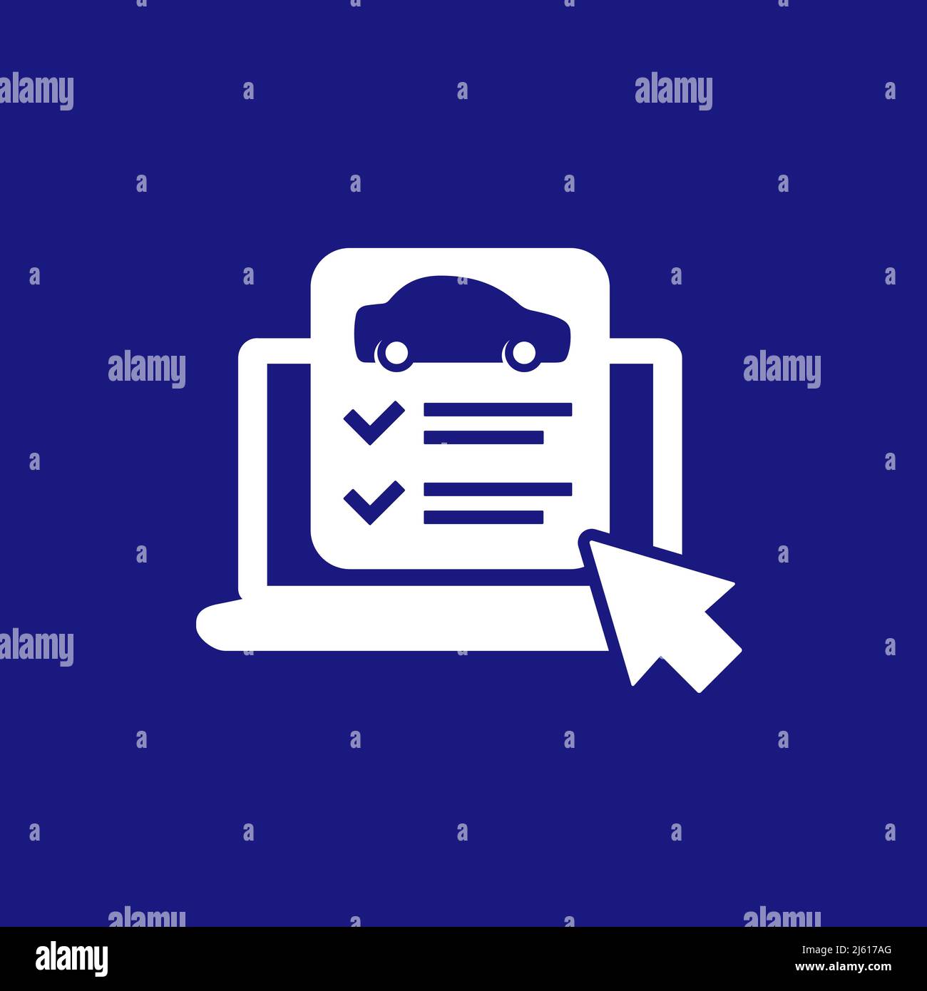 car history report, online check icon for web Stock Vector Image & Art ...
