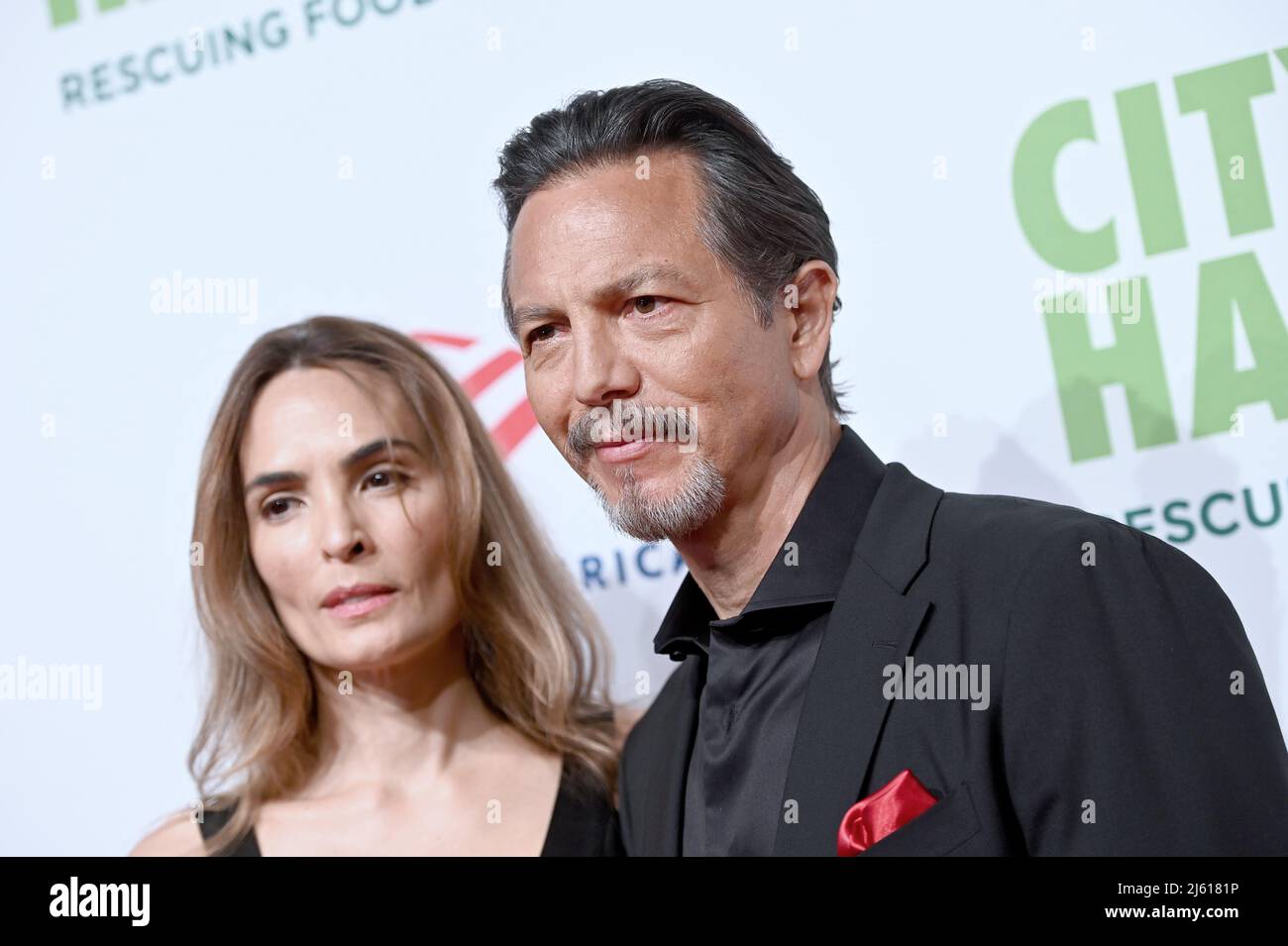New York, NY, April 26, 2022. (L-R) Tasia Bratt and Benjamin Bratt ...