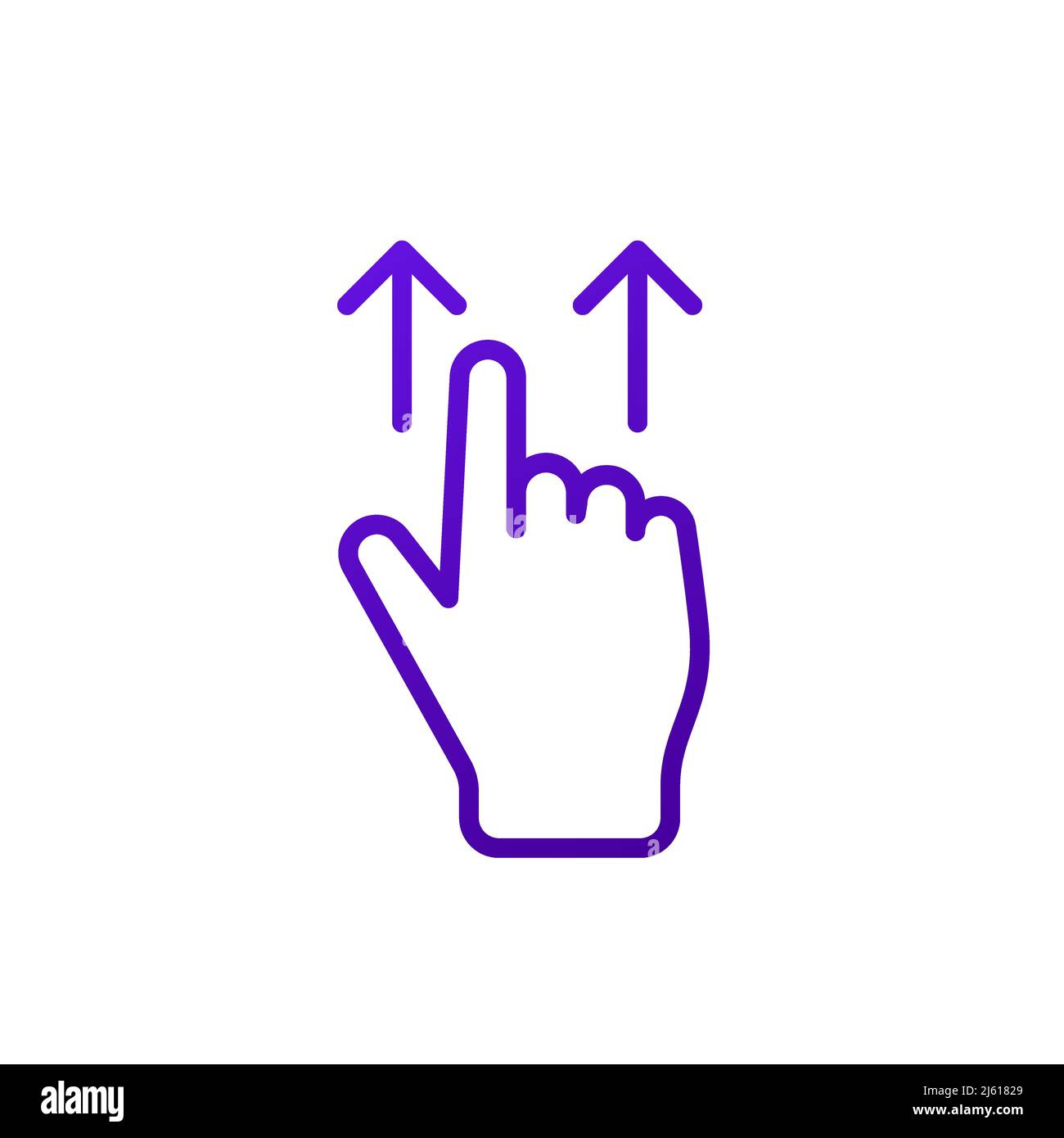 Swipe up outline hi-res stock photography and images - Alamy