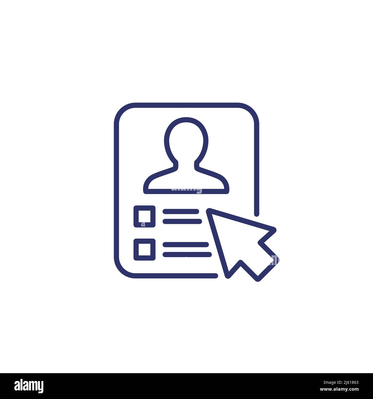 User profile card details Stock Vector Images - Alamy