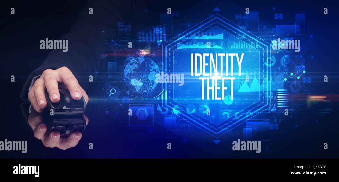 hand holding wireless peripheral, cyber security concept Stock Photo ...