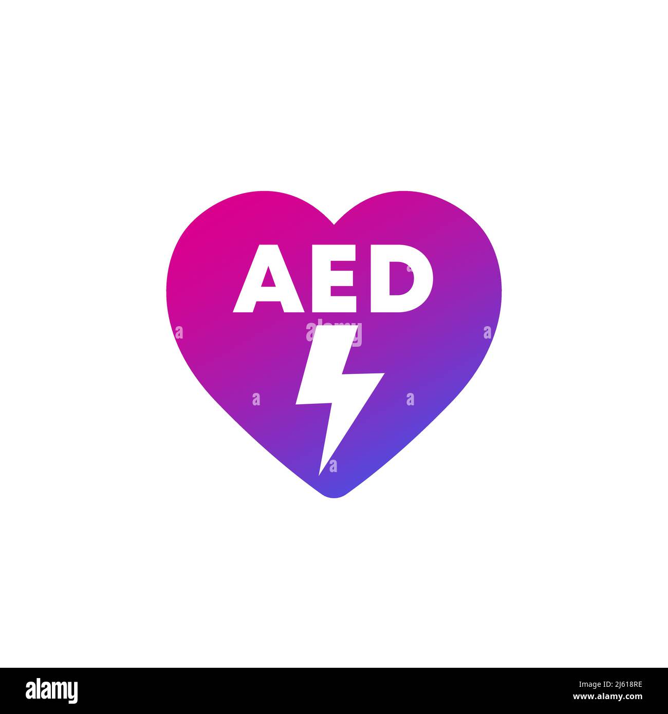 AED icon, automated external defibrillator Stock Vector Image & Art - Alamy