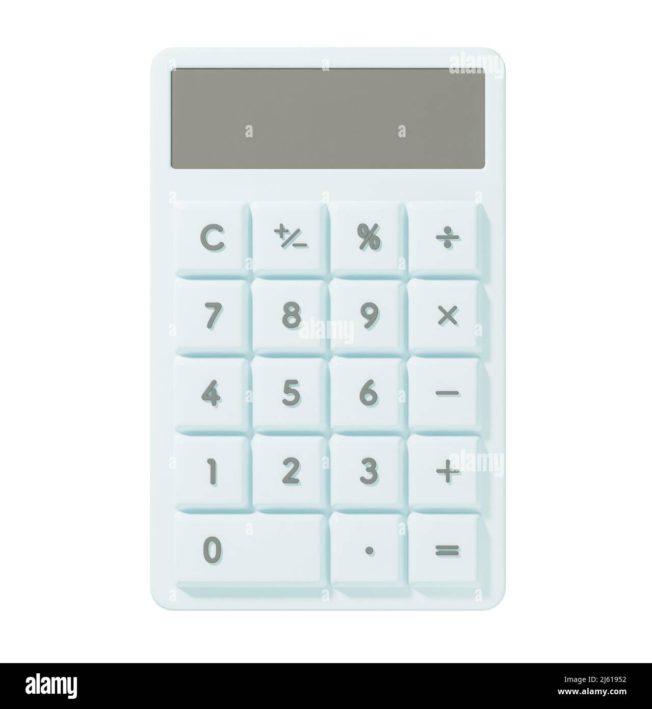 The image of a calculator composed of 3D illustration Stock Photo - Alamy