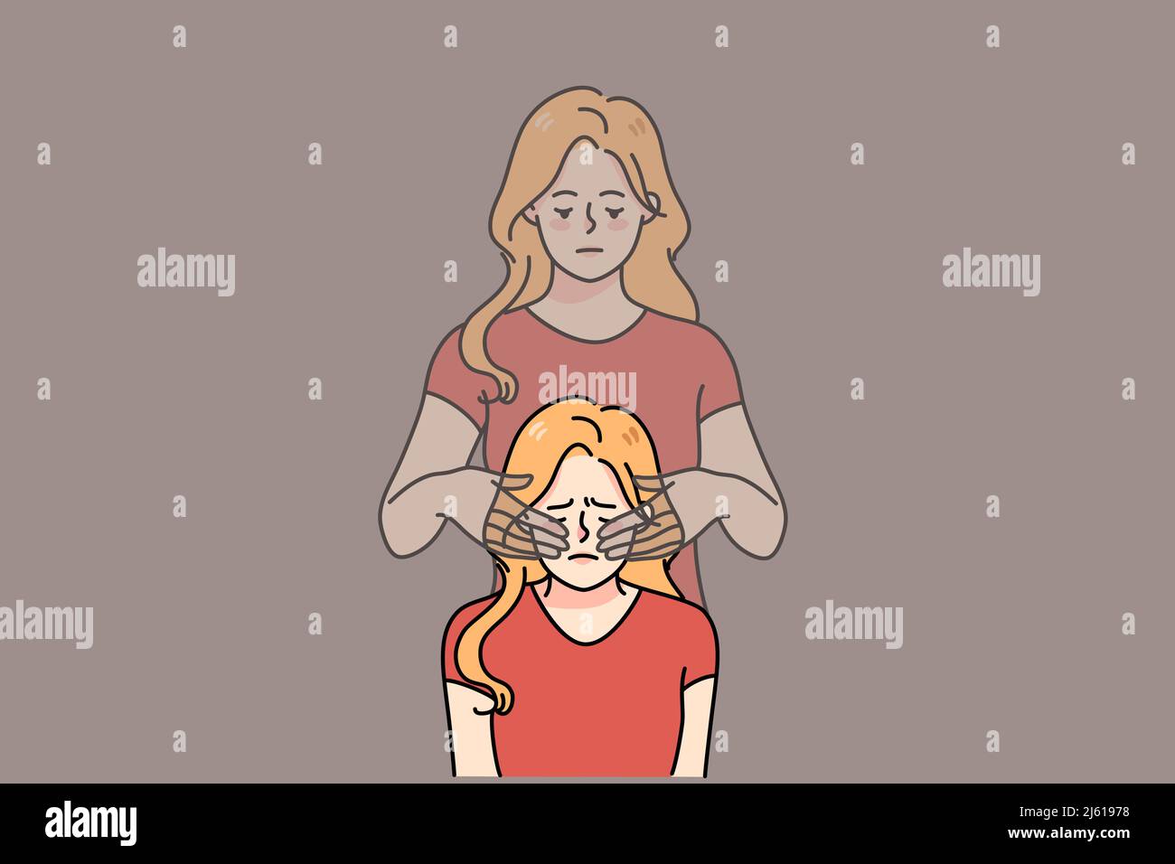 Self deception Stock Vector Images - Alamy