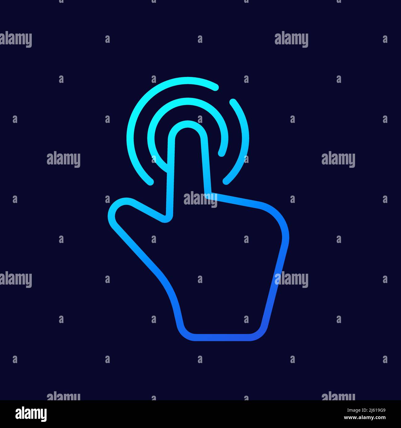 Touch sensor icon simple Stock Vector Images - Alamy