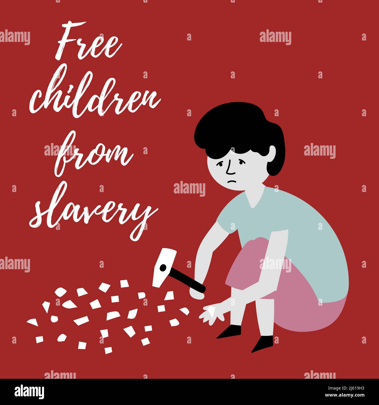 Exploitation of child labor Stock Vector Images - Alamy